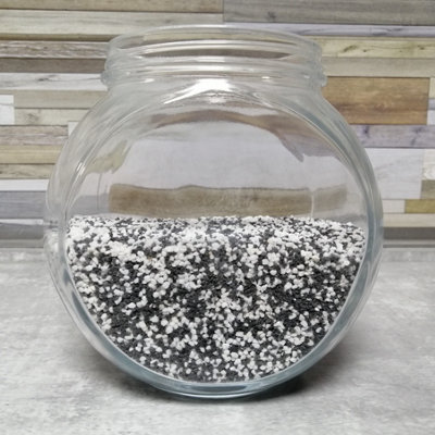 Dihl 20KG Black & White Coloured Aquarium Gravel - 2mm to 3mm Tropical ...
