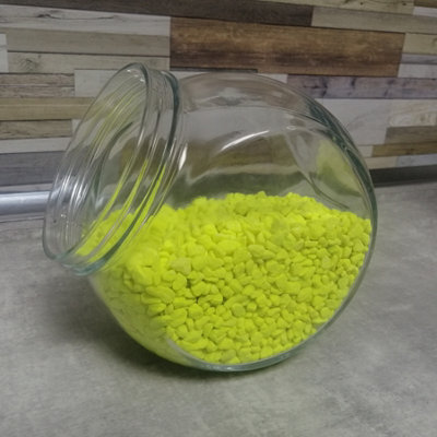 Dihl 2KG Yellow Fluorescent Coloured Aquarium Gravel - 3mm to 8mm ...