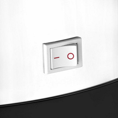 Dihl 50L Red Sensor Bin Kitchen Waste Dustbin Chrome Automatic