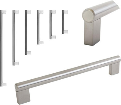 Dihl Boss Bar Handles Brushed Stainless Steel Cabinet Cupboard 256mm ...