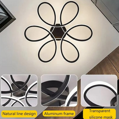 Dimmable LED Ceiling Light Modern Chandelier Lights Lamp Living Room ...