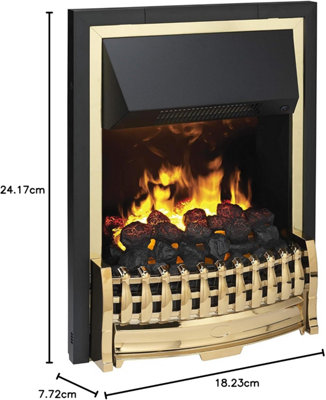Dimplex Atherton Optimyst Inset Electric Fire, Classical Black and ...