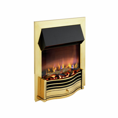 DIMPLEX Dumfries DMF20BR BRASS Optiflame 3D Electric 2KW Inset Fire ...