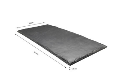 Dimplex Hearth Pad, Slate Effect Resin Hearth Pad, Slate Grey Accessory for Electric Flame ...
