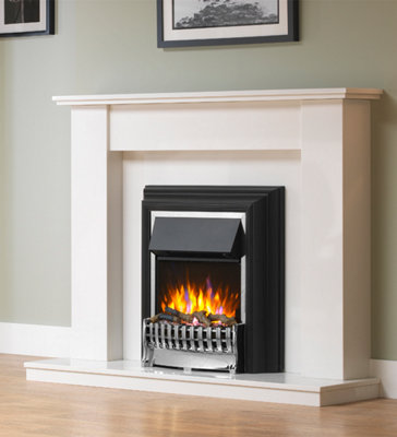 Dimplex Kingsley Deluxe Optiflame POLISHED CHROME Freestanding Fire ...