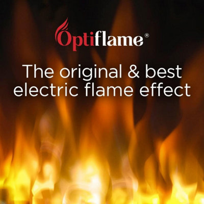 Dimplex MicroStove Optiflame Electric Stove, Compact, Portable Freestanding Cast Iron Effect ...