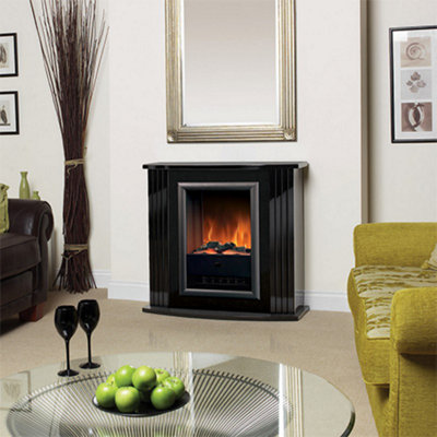 Dimplex Mozart Black Electric Fireplace Suite - OPTIFLAME - 2KW ...