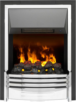 Dimplex Pomona Optimyst Inset Electric Fire, Contemporary Style Black ...