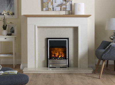 Dimplex Pomona Optimyst Inset Electric Fire, Contemporary Style Black ...