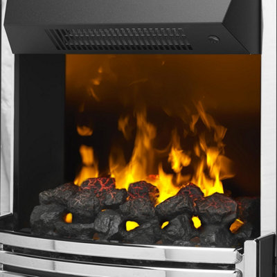 Dimplex Pomona Optimyst Inset Electric Fire, Contemporary Style Black ...