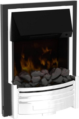 Dimplex Pomona Optimyst Inset Electric Fire, Contemporary Style Black ...