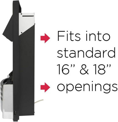 Dimplex Pomona Optimyst Inset Electric Fire, Contemporary Style Black ...