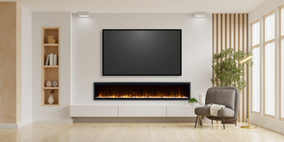 Dimplex XL74 Ignite XL Built-In Linear Electric Fireplace 74" - MEDIA ...