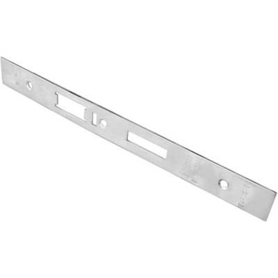 DIN Escape Lock Door Frame Forend Strike & Fixing Pack - Bright Steel ...