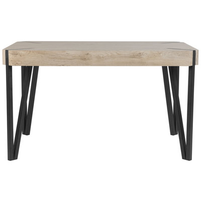 Dining Table 130 x 80 cm Light Wood CAMBELL | DIY at B&Q