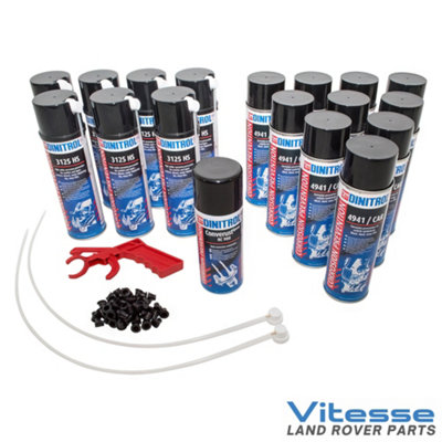 DINITROL Rust Converter Proofing Spray Kit Underbody Wax Corrosion ...