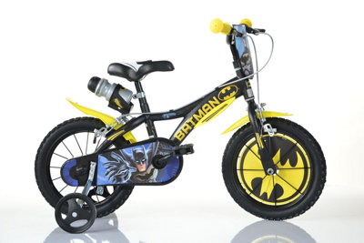 Dino Batman 16in Bike - Black/Yellow