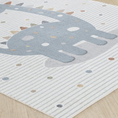 DINO Machine Washable Kids' Rug 160 x 213 cm