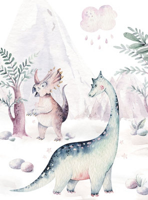 Dinosaur Animal Friends Mural - 192x260cm - 5524-4