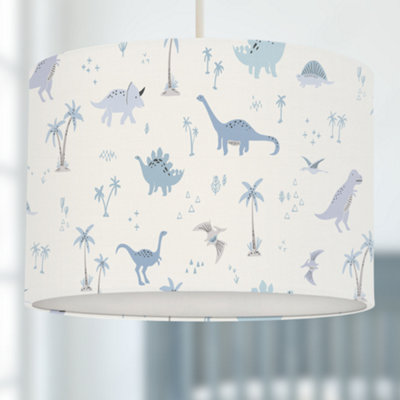 Dinosaur Ceiling Lampshade Blue 25cm x 19cm