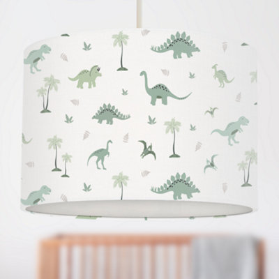 Dinosaur Ceiling Lampshade Green 25cm x 19cm