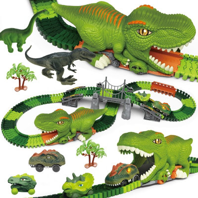 Dinosaur race Track Toys for Kids, Dinosaur World, Dinosaur Tunnel ...