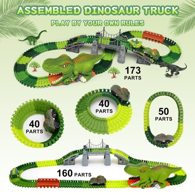 Dinosaur race Track Toys for Kids, Dinosaur World, Dinosaur Tunnel ...