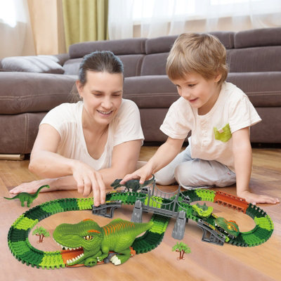 Dinosaur race Track Toys for Kids, Dinosaur World, Dinosaur Tunnel ...