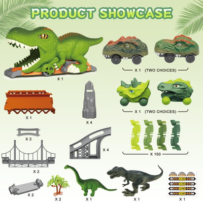 Dinosaur race Track Toys for Kids, Dinosaur World, Dinosaur Tunnel ...