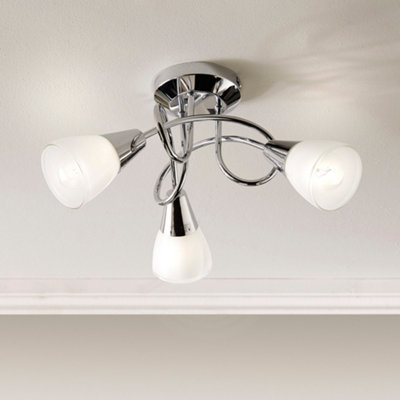 DIONE CHROME 3LT CEILING LIGHT