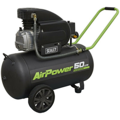 Direct Drive Air Compressor - 50L Capacity Tank - 2hp Induction Motor ...