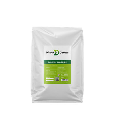 DIRECTCHEMS Calcium Chloride Flakes - 25KG , Dust and Moisture Control ...
