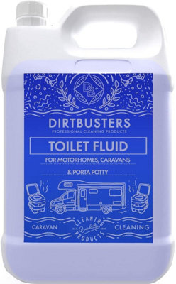 Dirtbusters Blue Caravan Toilet Chemicals Fluid Cleaner Tank Solution ...