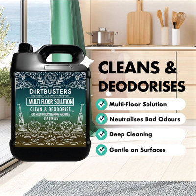 Dirtbusters Multi Floor Solution, Hard Floor Cleaner Liquid For Floor ...