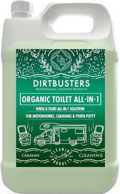 Dirtbusters Organic Caravan Motorhome Toilet Fluid & Rinse All-in-one ...