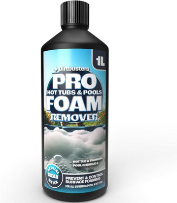 Dirtbusters Pro Foam Remover for Hot Tubs, Spa & Swimming Pools (1L ...