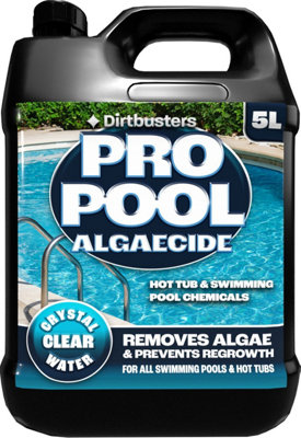 Dirtbusters Pro Pool Algaecide for Swimming Pools & Hot Tubs (5L ...