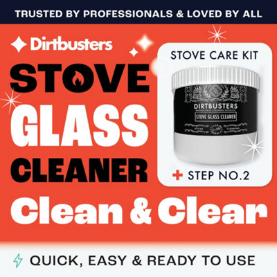 Dirtbusters Stove Glass Cleaner, Powerful Pro Cleaning Paste For All ...