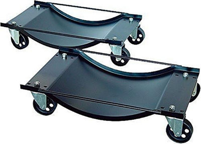 Dirty Pro Tools 2 Car Wheel Dollies Car Skate Dolly Van Positioning ...