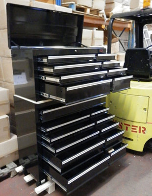 Dirty Pro Tools Professional Tool Chest Rollcab Top Box With US Ball ...