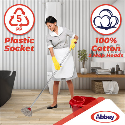 Discounted Cleaning Supplies Mop Kit Professional Colour Coded Mop ...