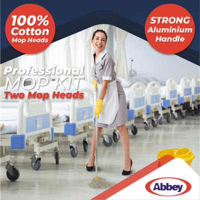 Discounted Cleaning Supplies Mop Kit Professional Colour Coded Mop ...