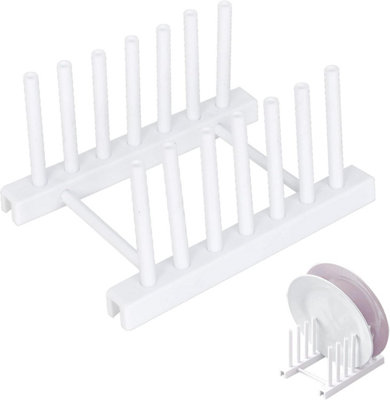 Dish Drainer Rack, Plastic Removable Chopping Board Rack, Mini Plate ...
