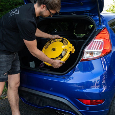 Disklok Gold Edition Large Steering Wheel Full Cover Car Security Lock ...