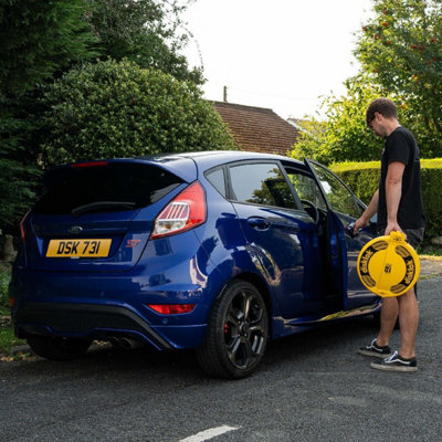 Disklok Gold Edition Large Steering Wheel Full Cover Car Security Lock ...