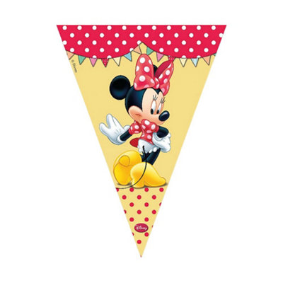 Disney Cafe Minnie Mouse Flag Banner Multicoloured (One Size)