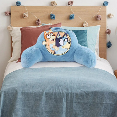 Disney Character Faux Fur Bed Rest, Bluey Cushion Soft Plush Character ...