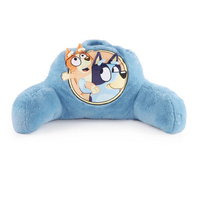 Disney Character Faux Fur Bed Rest, Bluey Cushion Soft Plush Character ...