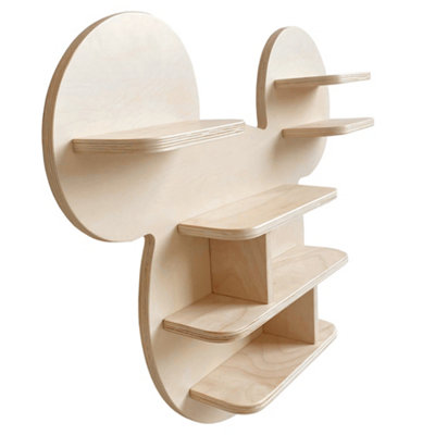 Disney Classic Mickey Mouse Small Wall Shelf, Wall Mounted Kids ...