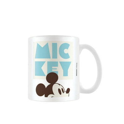 Disney Clic Mickey Mouse Mug Blue/White/Black (One Size) | DIY at B&Q
